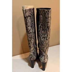 Mrkt | Shoes | Mrkt Tall Boots Women Size Suede Snake Print Hallie Knee ...
